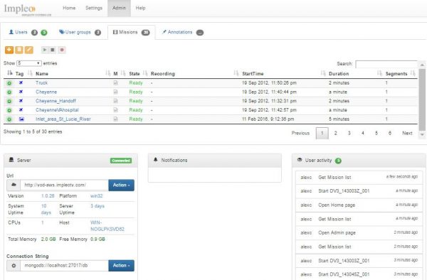 StanagOnDemand Server (VMS) – ImpleoTV