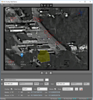 Using KlvOverlay WPF control – ImpleoTV
